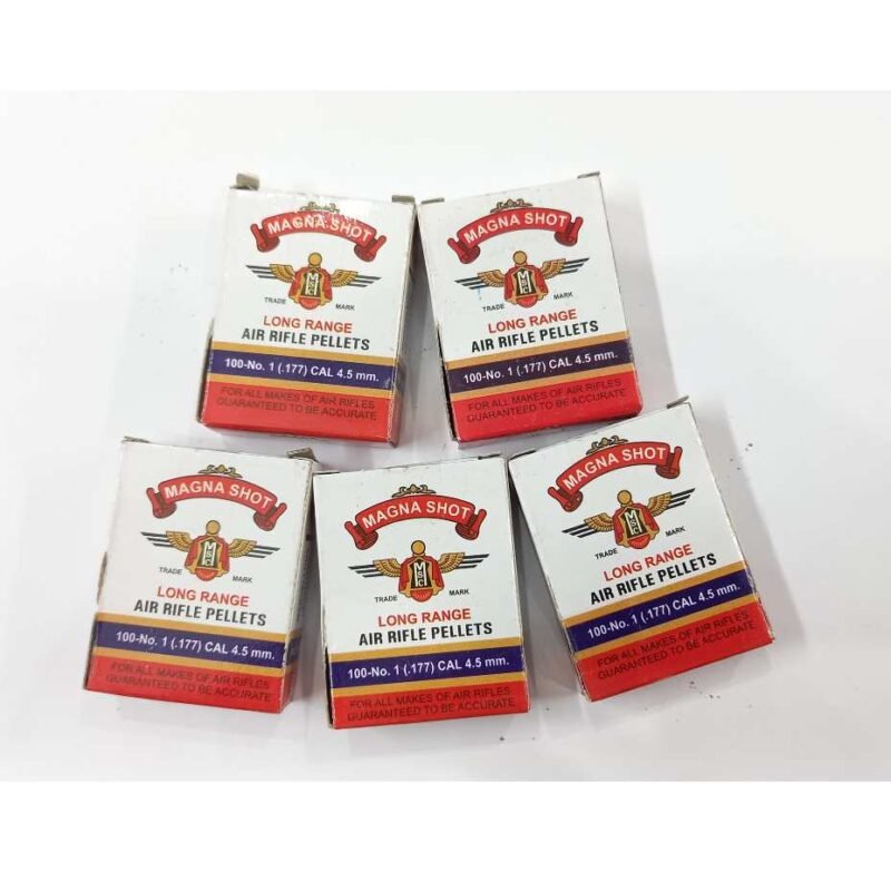 Magna Shot Air gun Pellets .177 (4.5mm) Pack of 5 - The Air Gun Store