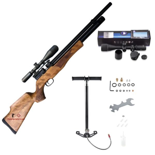 VERTIGO Side Lever Wood Stock Premium Combo - REGULATED - The Air Gun Store